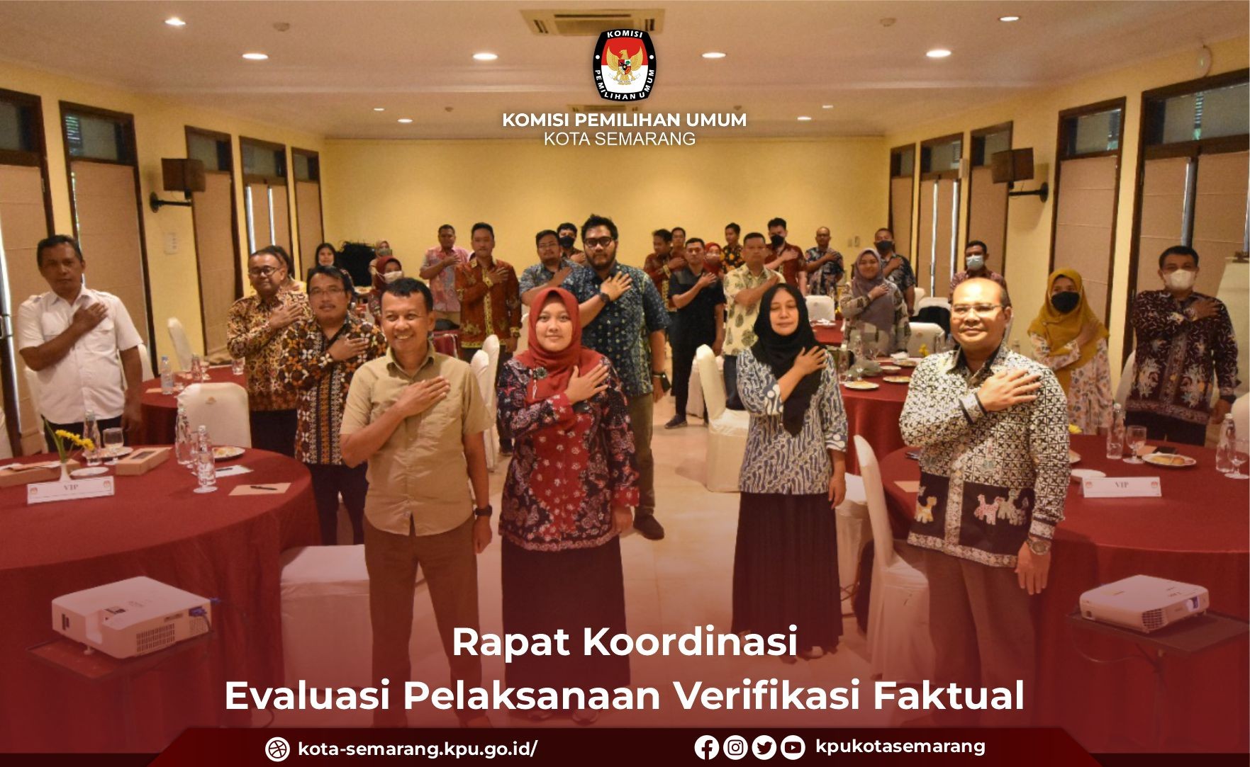 KPU KOTA-SEMARANG - Evaluasi Verfak Keanggotaan Parpol Kota Semarang